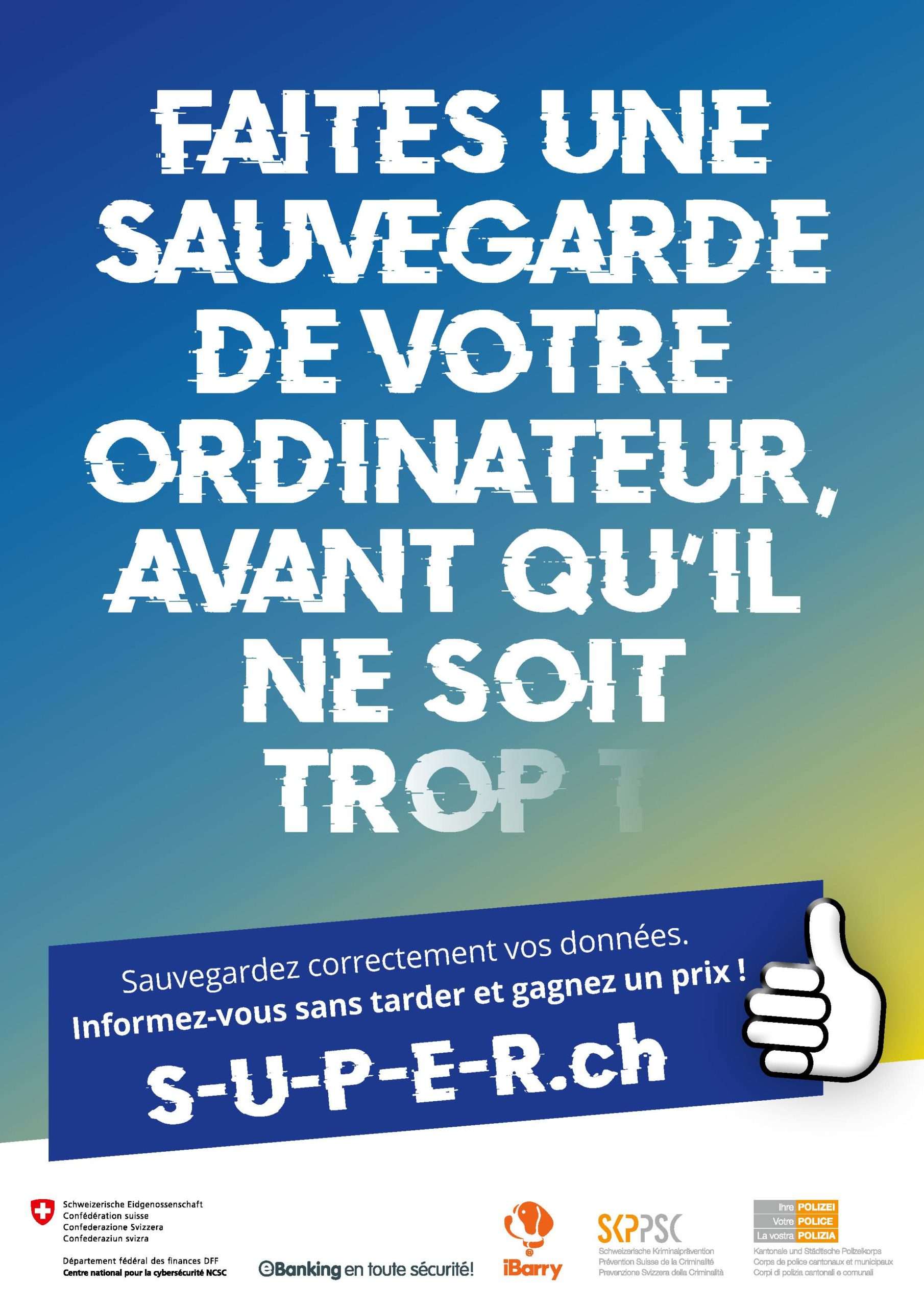 Campagne nationale de sensibilisation sur la sauvegarde des données ...